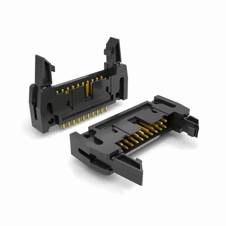 IDC Straight Latching PCB Header 2.54mm - DS1011 Series - Easby Electronics